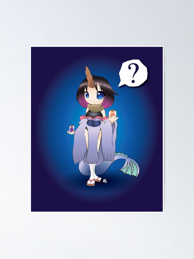 Poster « Mlle Kobayashis Dragon Maid - Elma », par chibi-neko | Redbubble