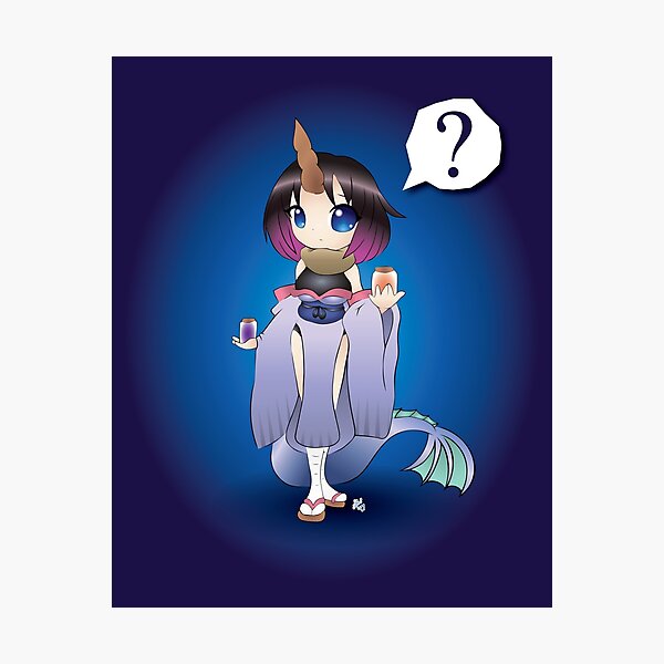 Miss Kobayashis Dragon Maid Elma Photographic Print For Sale By Chibi Neko Redbubble