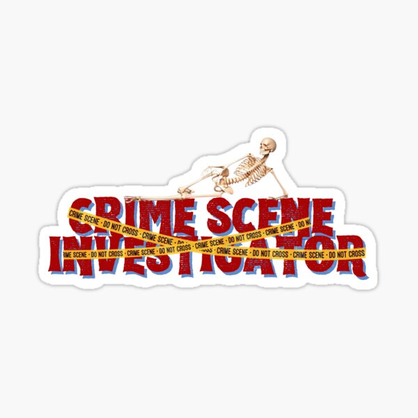 "Crime Scene Investigator Sticker" Sticker for Sale by SceneOfTheCrime ...