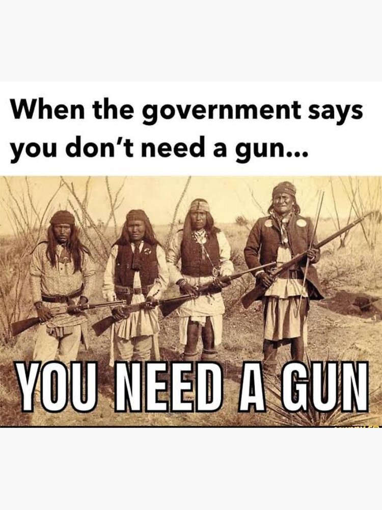 " If the government says you don't need a gun you need a gun" Sticker ...