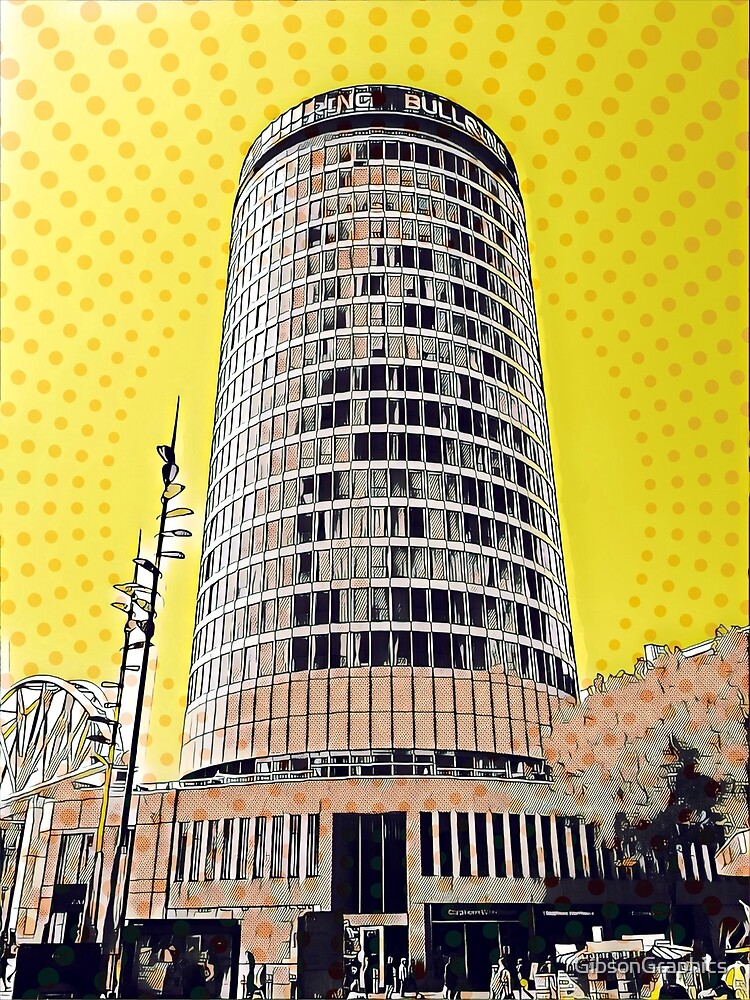 "Birmingham - The Bullring Tower" Poster by GibsonGraphics | Redbubble