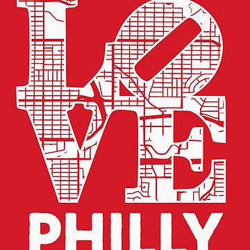 "Love Philly City Map Philadelphia 215" Poster for Sale by pixeljamz ...