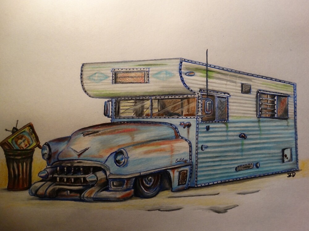 "Cadillac Blues Rat Camper" by Bobby Davis | Redbubble