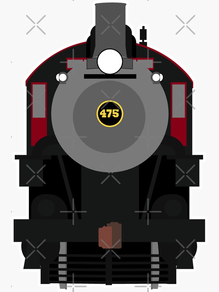 "Steam Locomotive #475" Sticker for Sale by AmtrakGuy365 | Redbubble