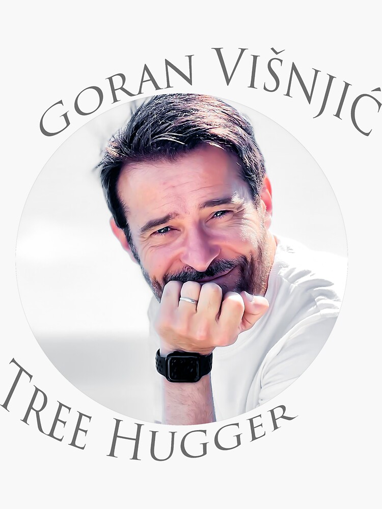 "Goran Visnjic - Tree Hugger" Sticker for Sale by BattleshipGarcy ...