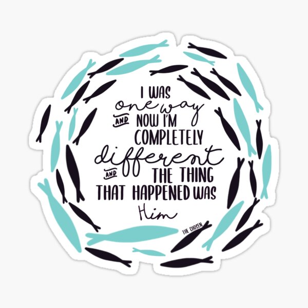 "The Chosen sticker " Sticker for Sale by favoredbygrace | Redbubble