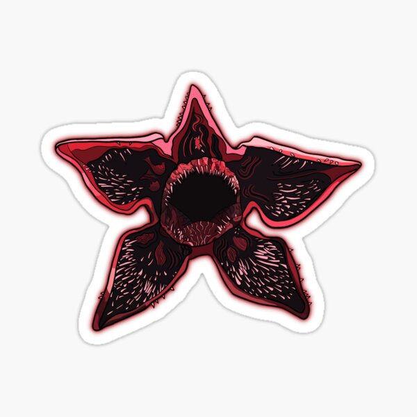 "Stranger Things Demogorgon" Sticker for Sale by velvetearth | Redbubble