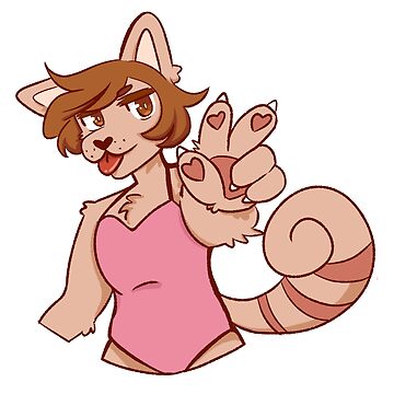 "Cute Peace Sign Furry" Sticker for Sale by CtheStars | Redbubble