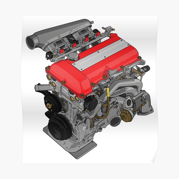 "SR20 sticker" Poster by ArtyMotive | Redbubble