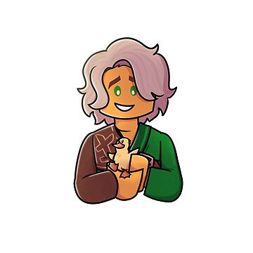 "Lloyd with a duckling" Sticker for Sale by candydragonx- | Redbubble