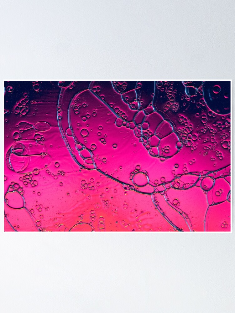 "Faded Abstract Pink Bubbles " Poster for Sale by Slidingbevel | Redbubble