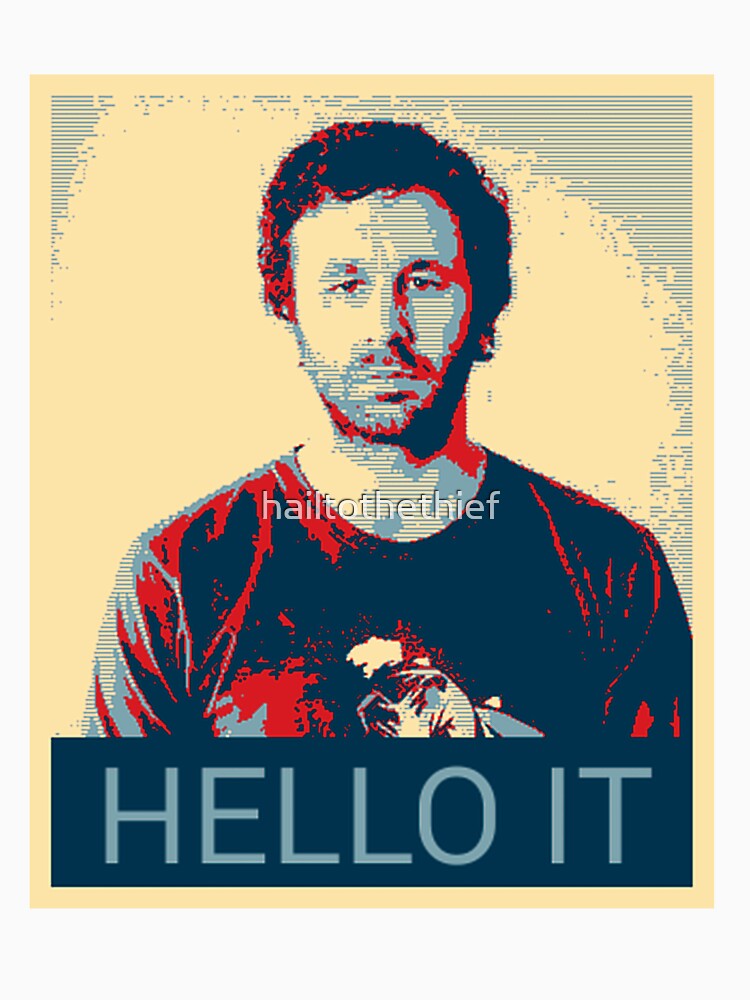 "IT Crowd Roy HELLO IT Poster" T-shirt by hailtothethief | Redbubble