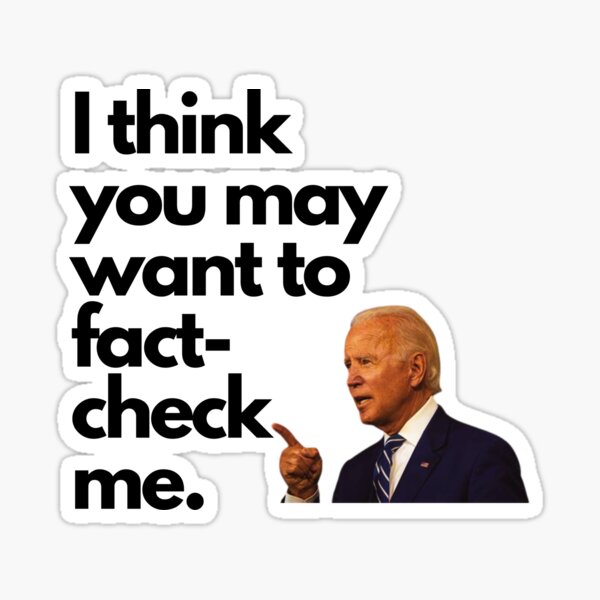 "Fact Check Me" Sticker for Sale by CHADHAIR | Redbubble