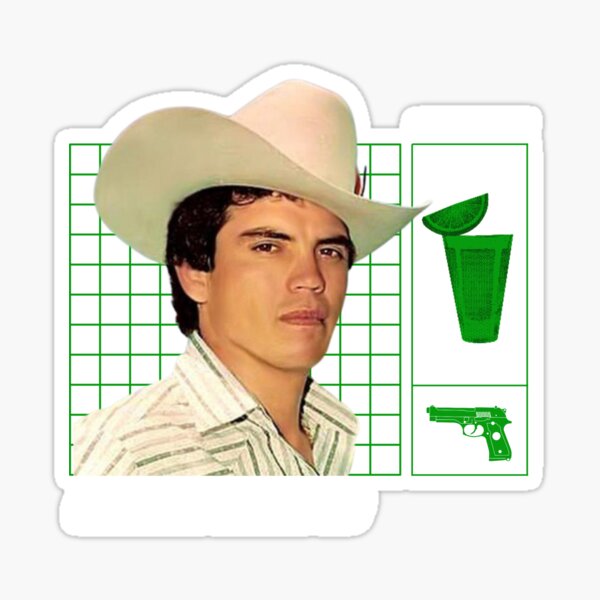 "Chalino Sanchez" Sticker by Dibujamx | Redbubble