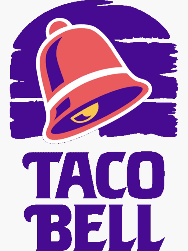 "vintage taco bell logo" Sticker for Sale by renkedrick | Redbubble