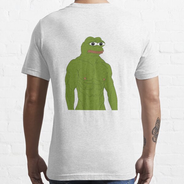 "Ripped Pepe the Frog with muscles meme" T-shirt for Sale by PepeAndFrens | Redbubble | pepe the ...
