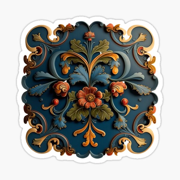 " Norwegian Blue Telemark Rosemaling ,Rosemaling Blue and Red ,blue ...