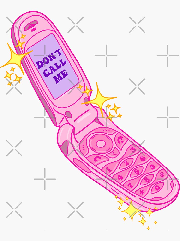 "Don’t call me " Sticker for Sale by PeachyPeonies | Redbubble