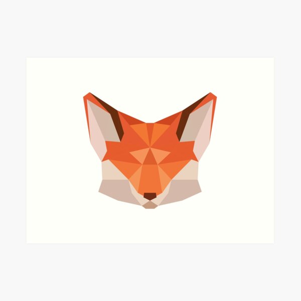 "Triangle Fox" Art Print for Sale by Renaatp | Redbubble
