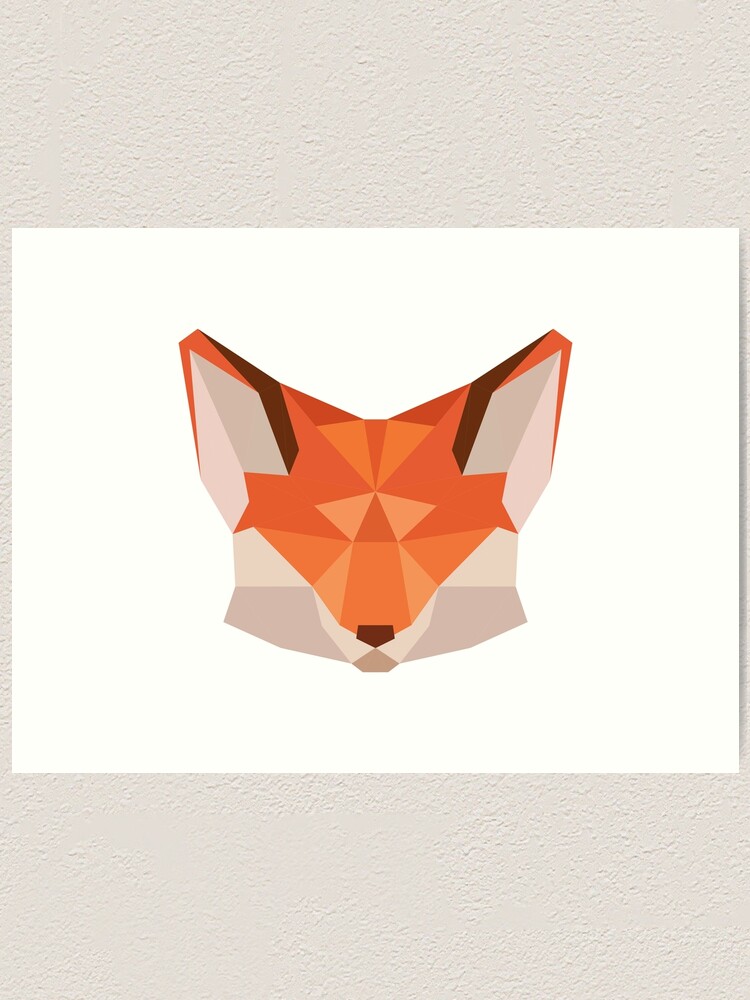 "Triangle Fox" Art Print for Sale by Renaatp | Redbubble