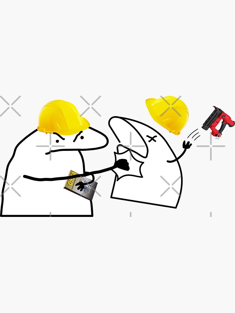 "Osha handbook funny meme." Sticker for Sale by Pivial | Redbubble