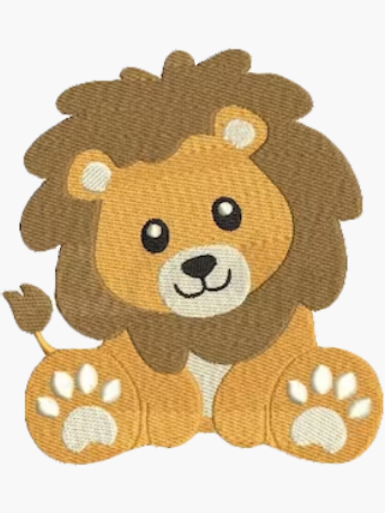 "Lion head - Cute Baby Lion Embroidery Design-Safari Embroidery Design ...