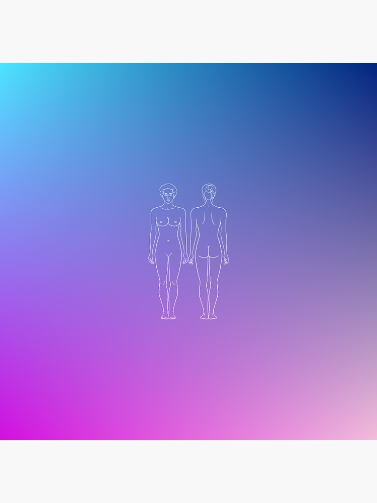 "Female Body front back" Sticker von Horizontalshop | Redbubble