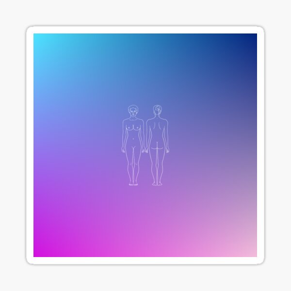 "Female Body front back" Sticker von Horizontalshop | Redbubble