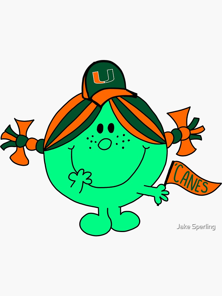 "Little Miss University of Miami" Sticker for Sale by JakeMarley4 ...