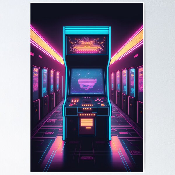 "Retro Synthwave Retro Arcade 80s" Poster for Sale by RESToRAPTOR | Redbubble
