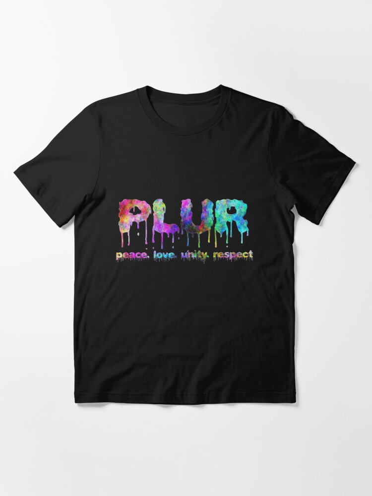 "PLUR: Peace Love Unity Respect" T-shirt for Sale by mugendesigns ...