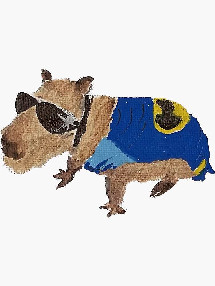 "batman capybara" Sticker for Sale by streamregulus | Redbubble