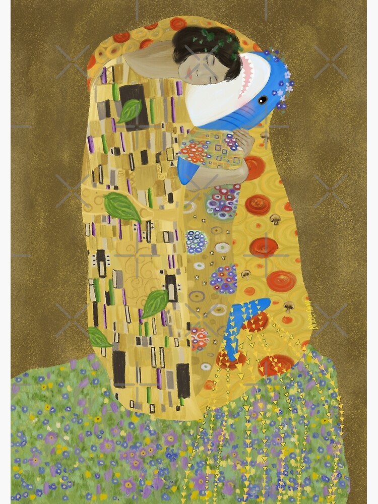 The Brucie Hug: Blahaj/shark Edition Premium Matte Vertical Poster