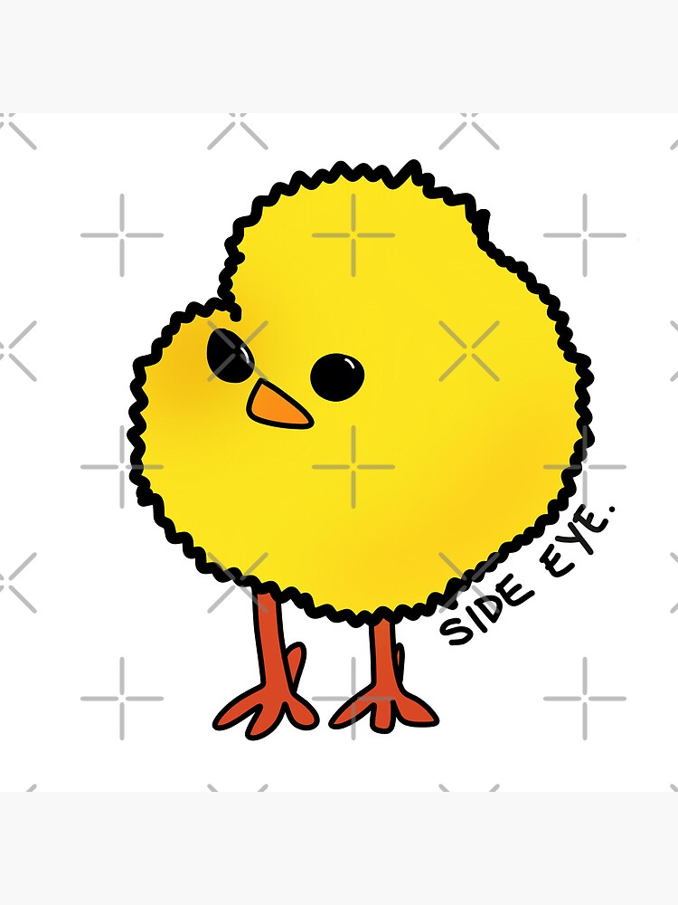 Side Eye Chicken Tiktok Premium Matte Vertical Poster sold by Ehab ...