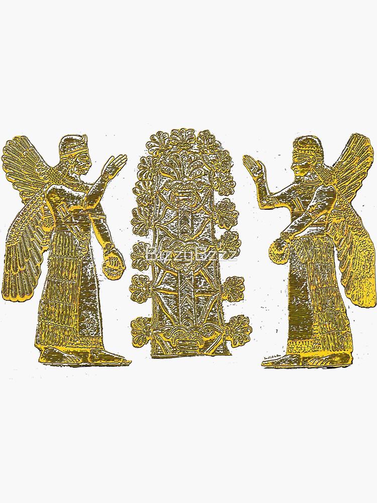 "Sumerian Tree of Life" Sticker for Sale by BizzyBzzz | Redbubble