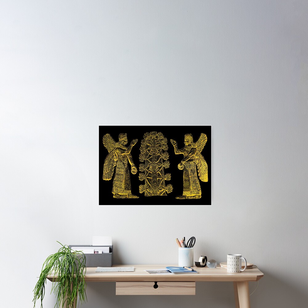 "Sumerian Tree of Life" Poster by BizzyBzzz | Redbubble