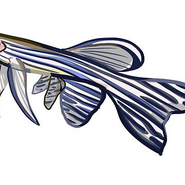"Longfin Danio" Sticker for Sale by Lev Levinson | Redbubble