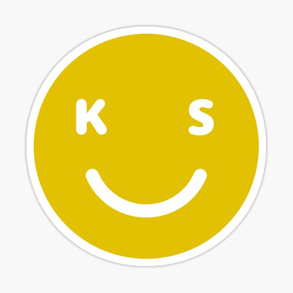 "Kansas Smiley Face" Sticker for Sale by thegoodwordsco | Redbubble