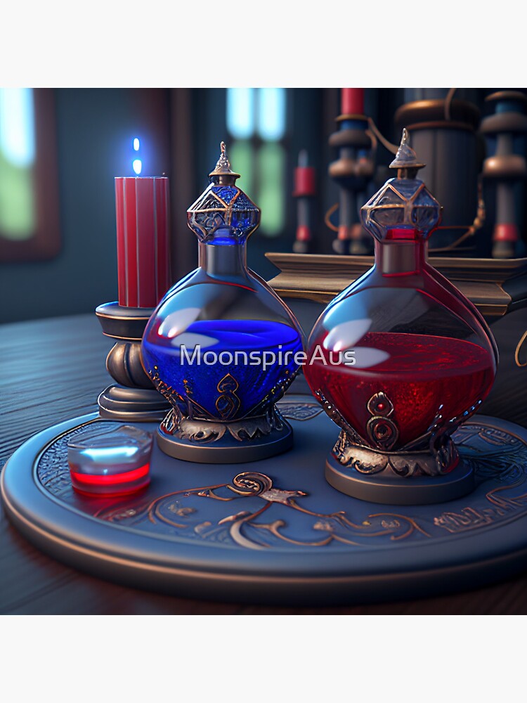 "Health & Mana by Moonspire Designs" Sticker for Sale by MoonspireAus | Redbubble