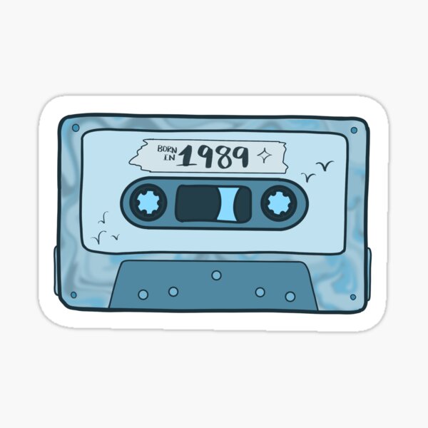 "1989" Sticker for Sale by valbecerra-b | Redbubble