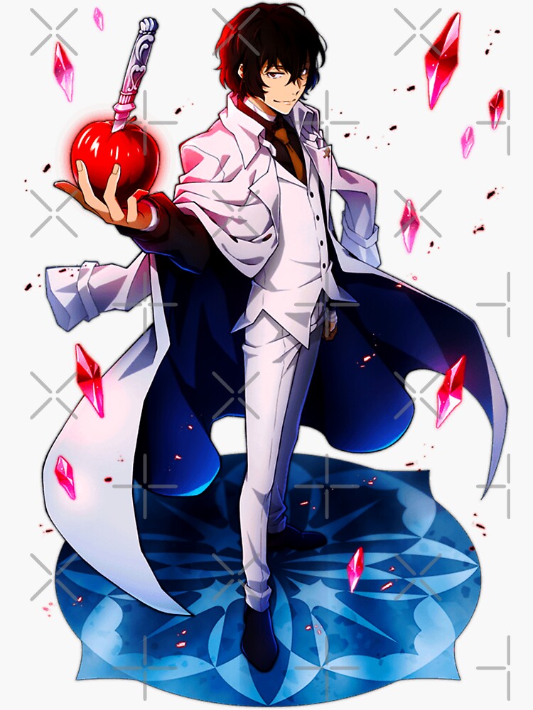 "Bungo Stray Dogs - Osamu Dazai Anime" Sticker for Sale by MiuraKai ...