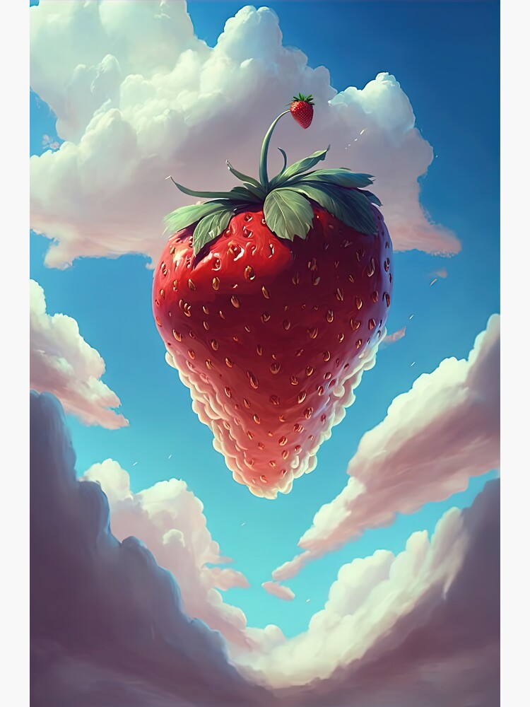 "Strawberry Sky" Sticker for Sale by HmmmWoah | Redbubble