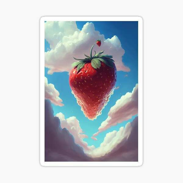 "Strawberry Sky" Sticker for Sale by HmmmWoah | Redbubble