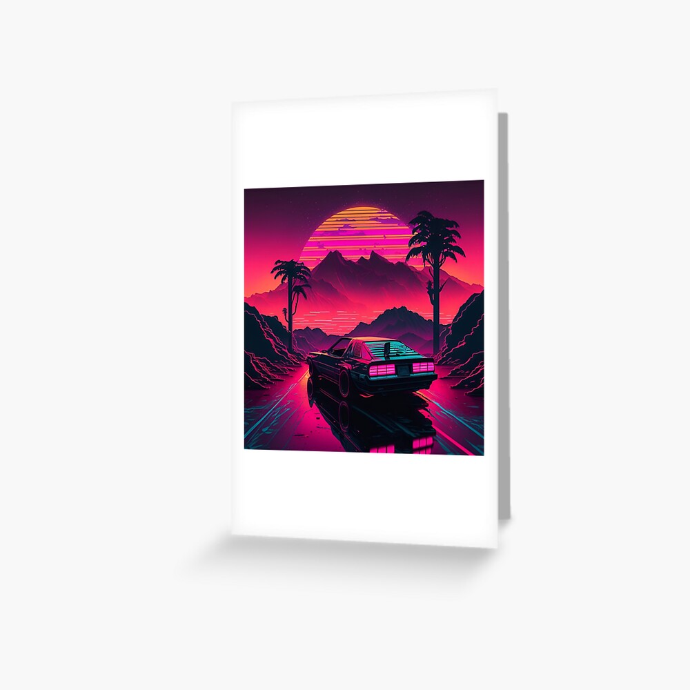 "synthwave" Sticker for Sale by aimamia | Redbubble