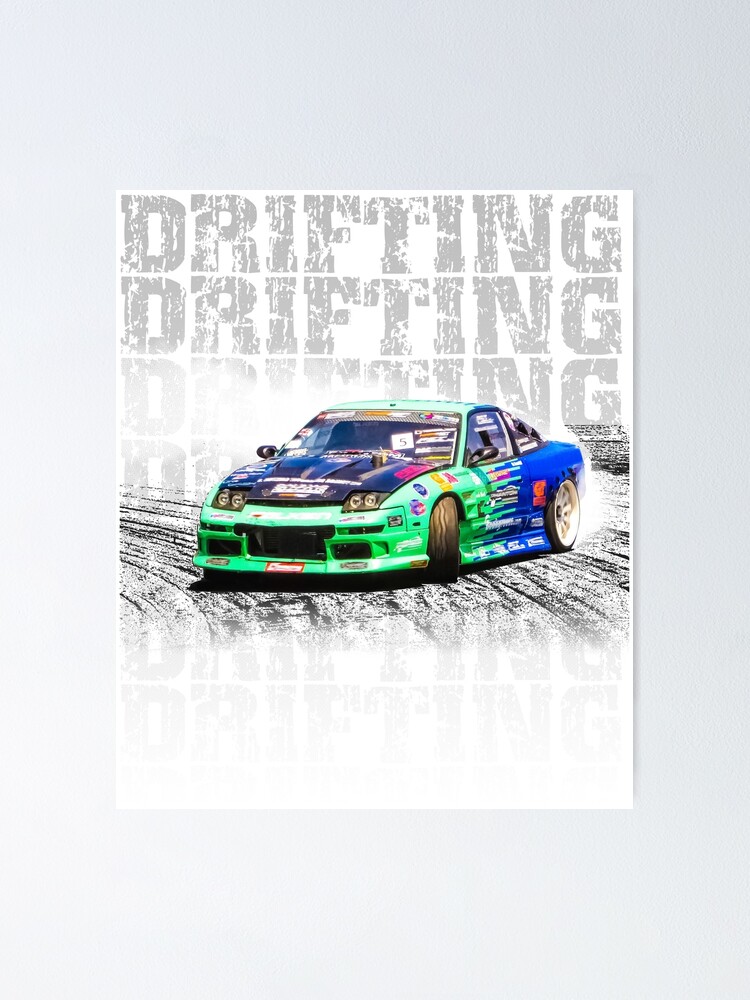"Drifting Drift Car Design" Poster by allovervintage | Redbubble