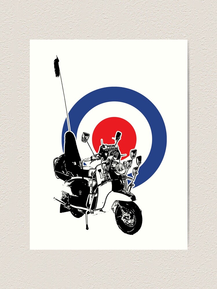 "Scooter target - Mods 2" Art Print by masterchef-fr | Redbubble