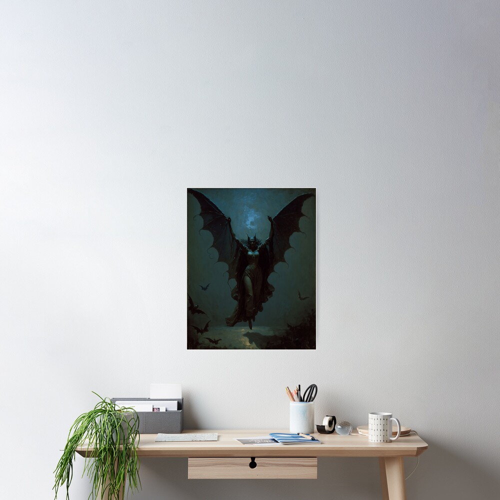 "The Demon’s Flight " Poster for Sale by PhantomPainter | Redbubble