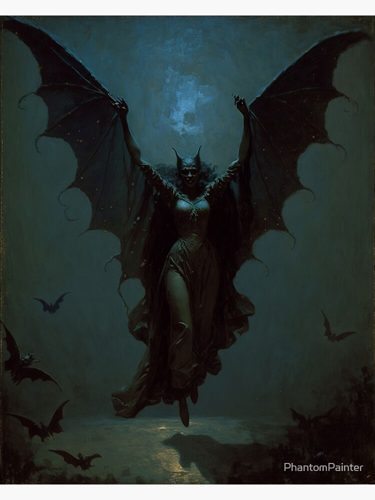 "The Demon’s Flight " Poster for Sale by PhantomPainter | Redbubble