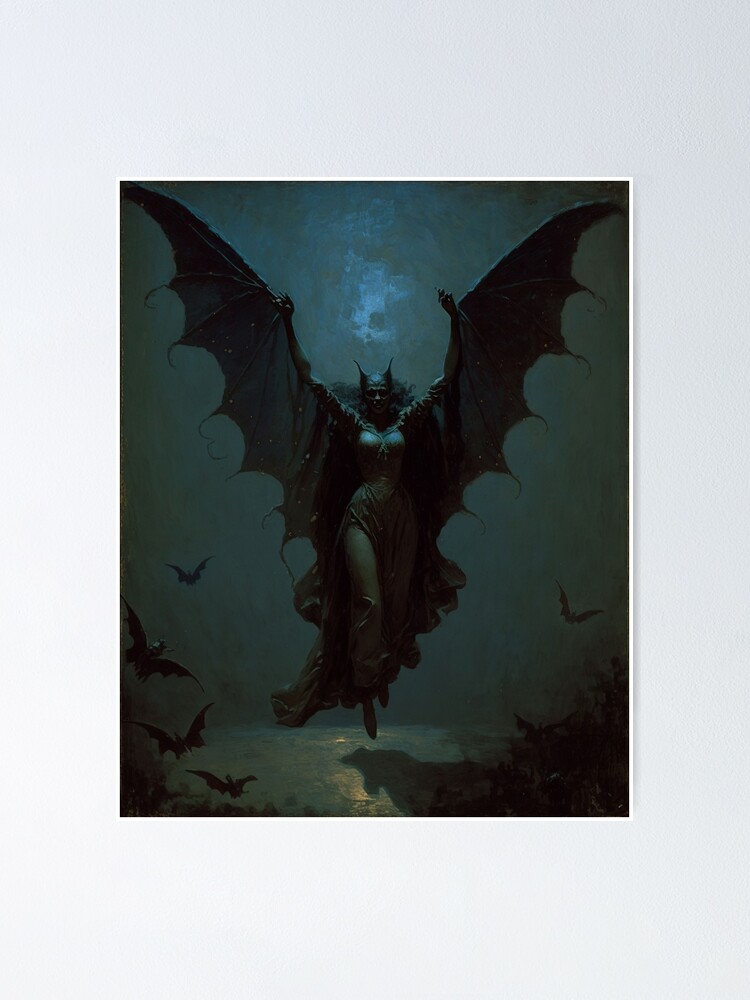 "The Demon’s Flight " Poster for Sale by PhantomPainter | Redbubble