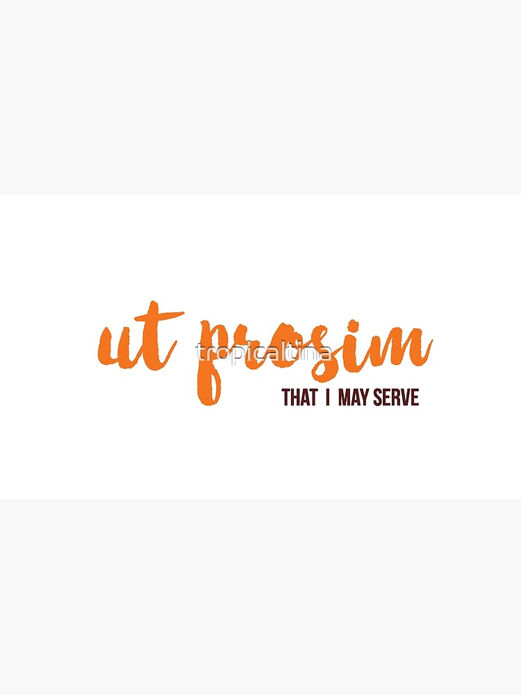 "UT PROSIM" Poster for Sale by tropicaltina | Redbubble